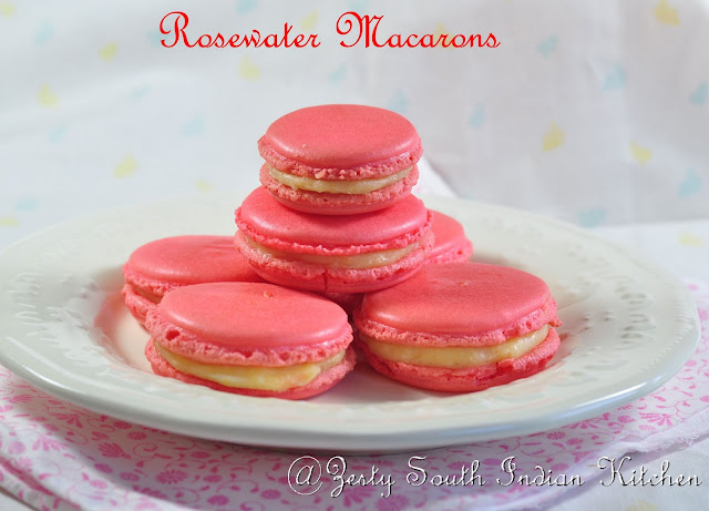 Rosewater Macarons with Lemon curd filling for Baking Partners ...
