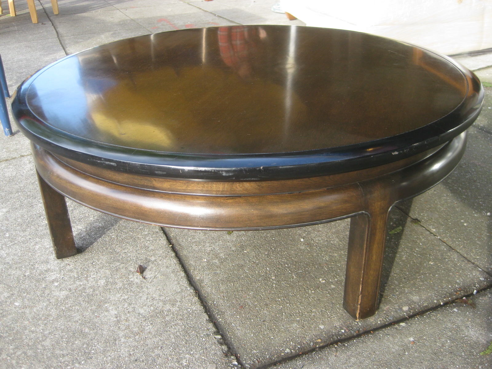 UHURU FURNITURE & COLLECTIBLES: SOLD - Round Asian Coffee Table - $30