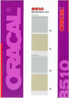 PlotterInsel Blog: Plotterfolie Oracal 8510 Etched Glass Cal
