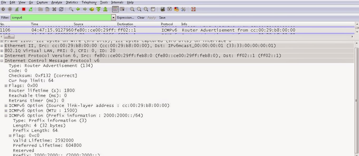 Lets start to learn: IPv6 SLAAC GNS3 Example