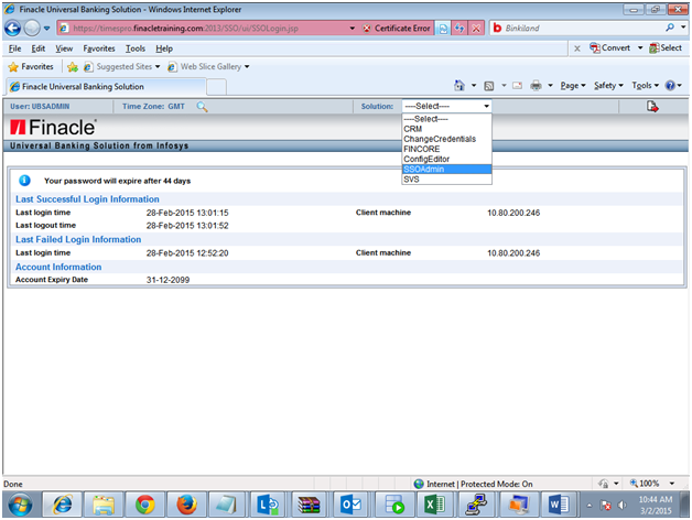 Finacleopedia: Reset Password
