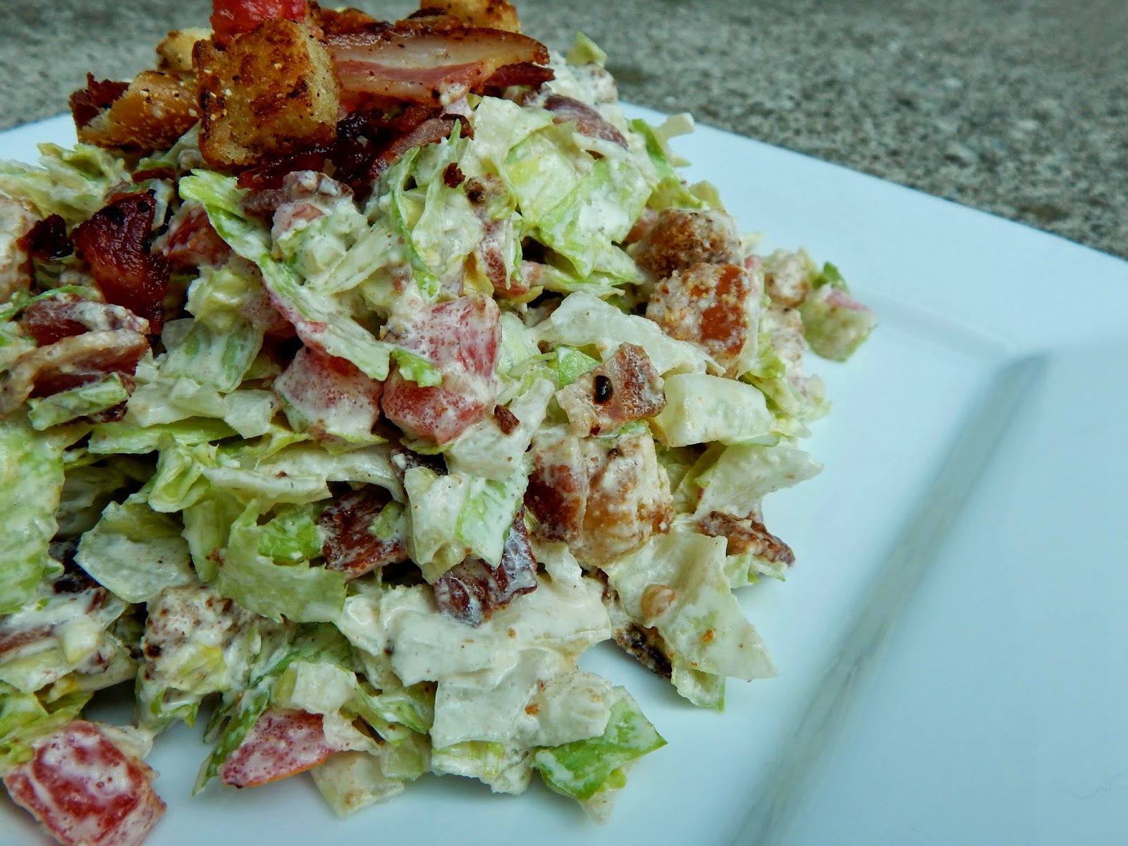 Chopped B.L.T. Caesar Salad | Ally's Sweet & Savory Eats