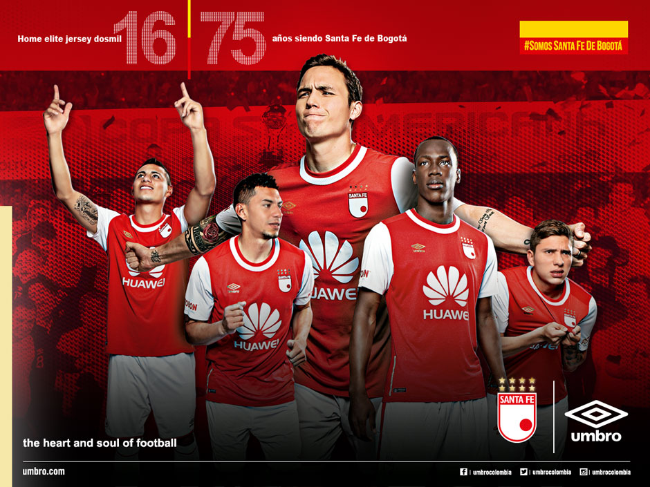 Umbro Santa Fe 2016 Kits Released - Footy Headlines