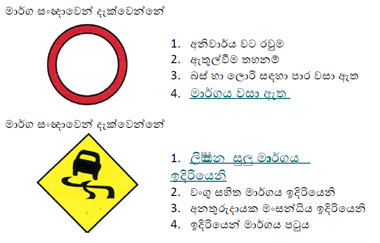 Driving License Paper and Answers
