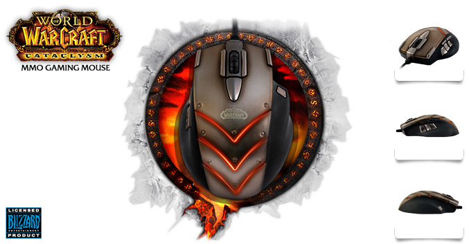 Azeroth: STEELSERIES World of Warcraft MMO Gaming Mouse