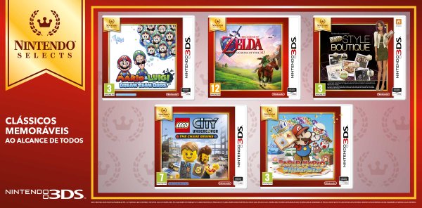 Linha Nintendo Selects europeia recebe cinco novos títulos de 3DS no ...