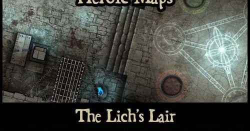 Wargame News and Terrain: Heroic Maps: New The Lich's Lair - Fantasy ...