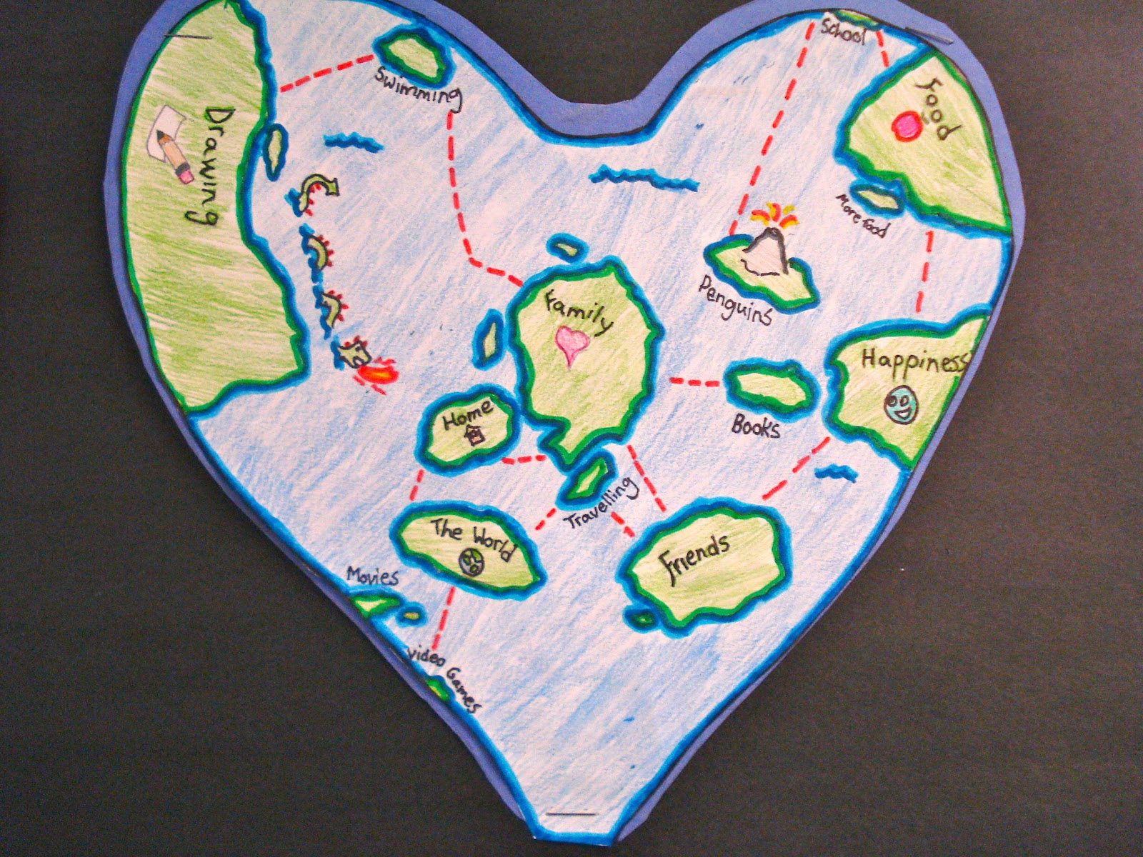 Crayons, Glitter, & Smelly Markers: Heart Maps!