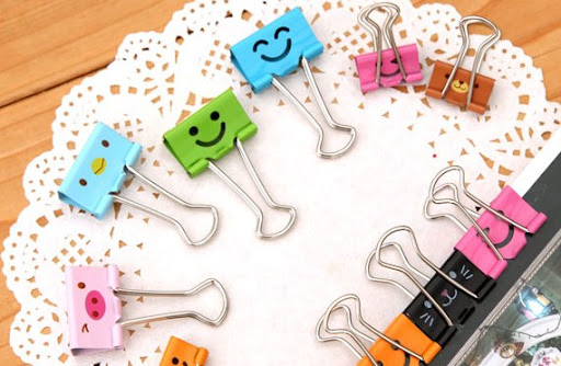 Meijo's Joy: Back to school project - cute animal and smiley paper clips