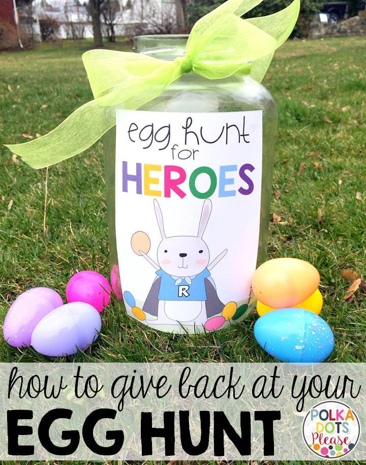 Egg Hunt for Heroes and Easter Freebies - Polka Dots Please