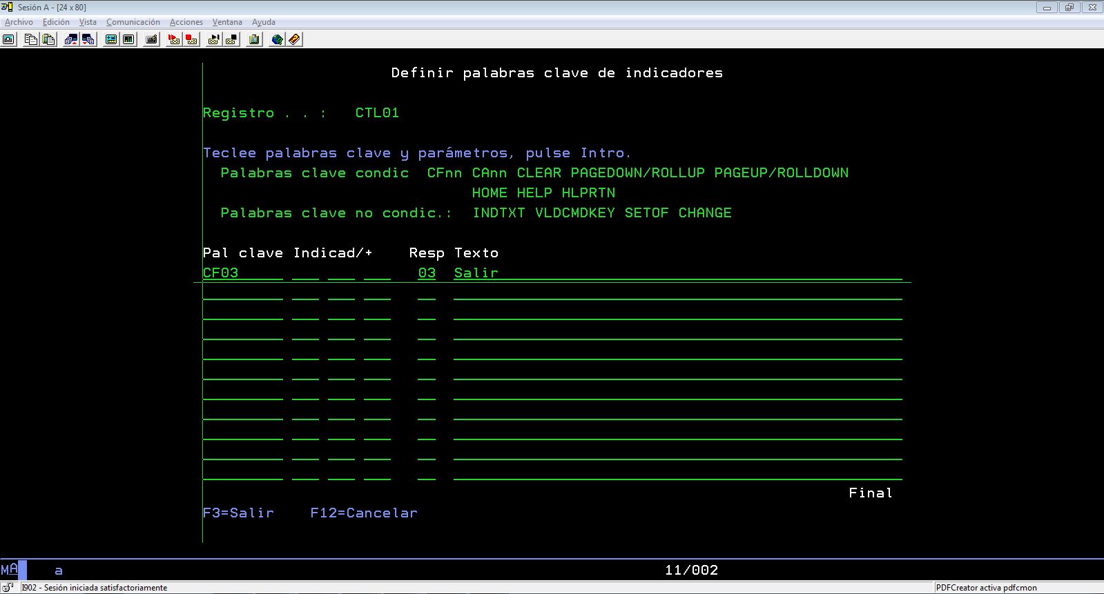 AS400: Creación de un Subfile - DDS - Parte 2 AS400: Creación de un Subfile - DDS - Parte 2