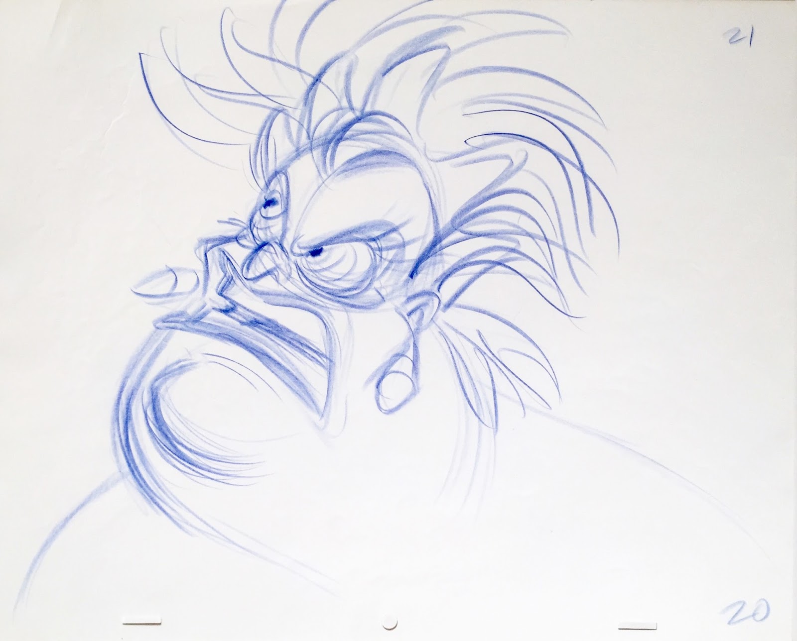Animation Collection: Original Production Animation Drawing of Ursula ...