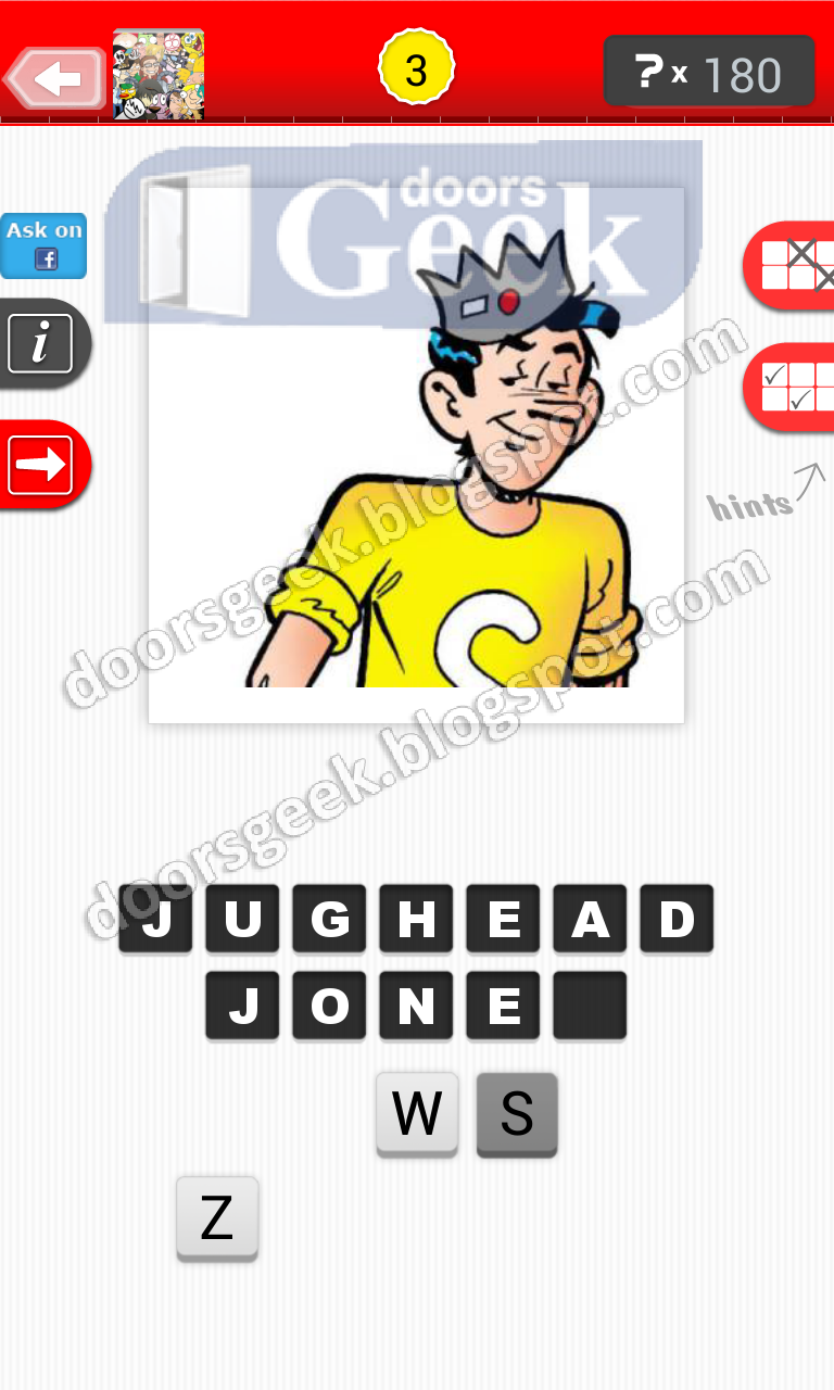 Guess The Cartoon Level 12-3 ~ Doors Geek