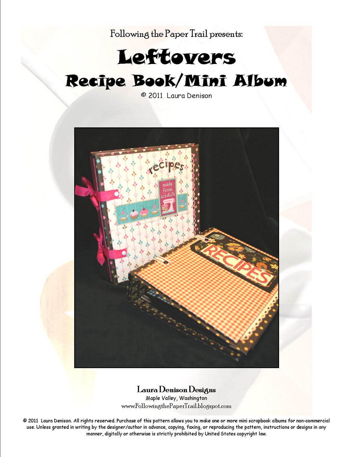 Recipe Book Pattern and Kits… – Laura Denison Designs