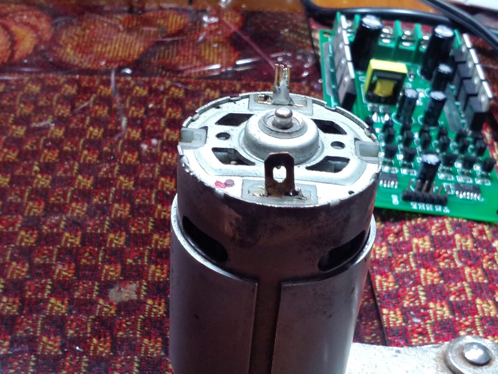 Pi Hard, with a vengeance! : Repair Terminals on Hobby DC Motors.