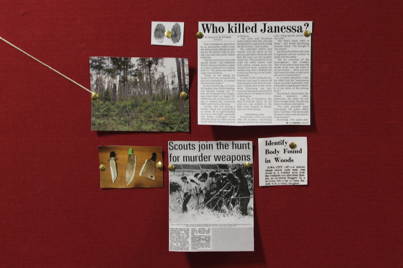 A2 Advanced Portfolio: Crime Scene Board