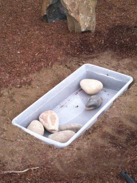 How to Make a Storage Container Garden Pond - Handy DIY