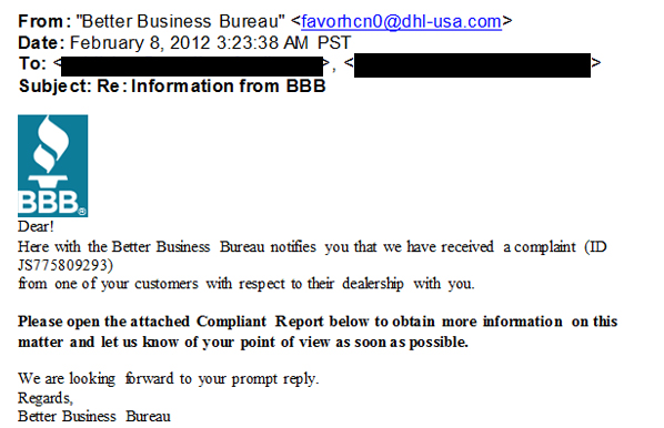 Business & Finance News: Beware of the BBB Phishing Email