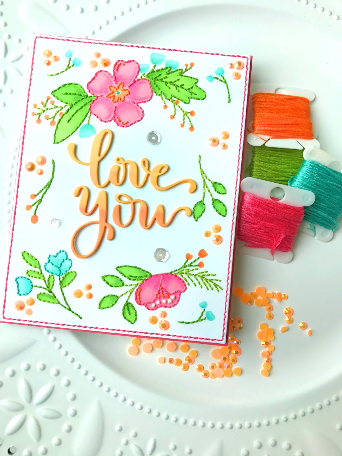 Stitching Your Stamps: Neat and Tangled Friendly Florals | stitches in ...