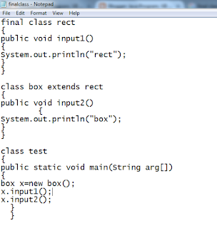 Java - Final class program example - Allprogramexample