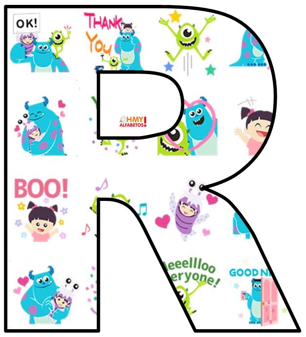 Tierno Alfabeto de Monstruos S. A. - Oh my Alfabetos!