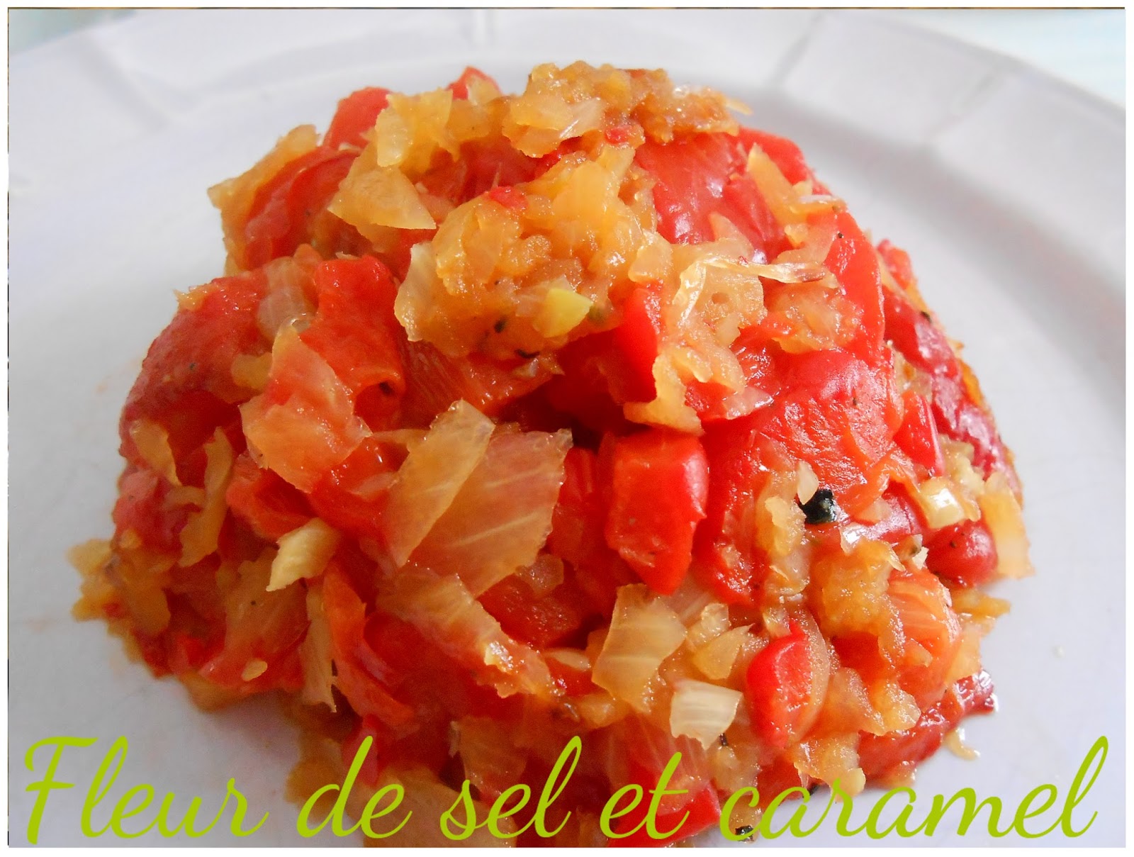 Fleur de sel et Caramel: Compotée de poivrons rouges