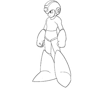 #13 Mega Man Coloring Page