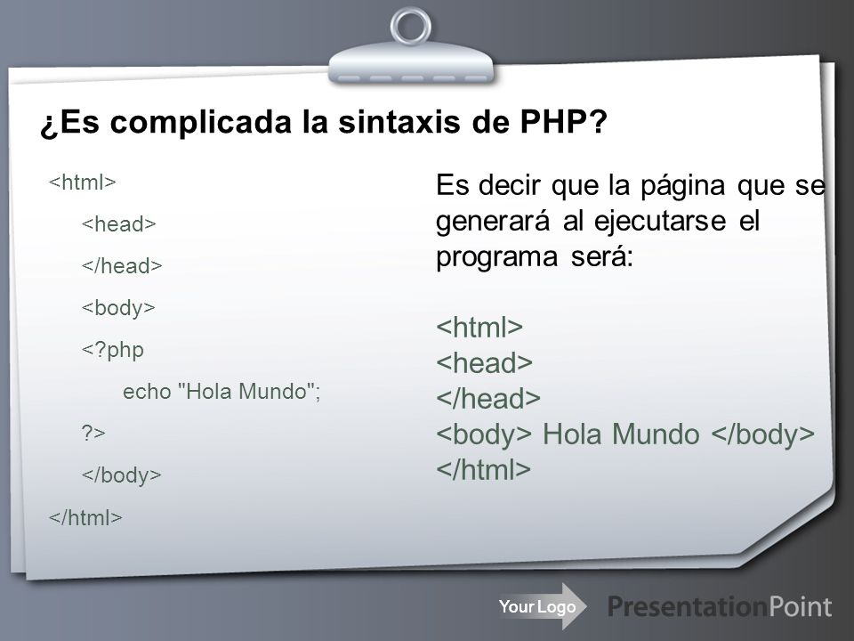 LO ESENCIAL SOBRE PHP: Sintaxis