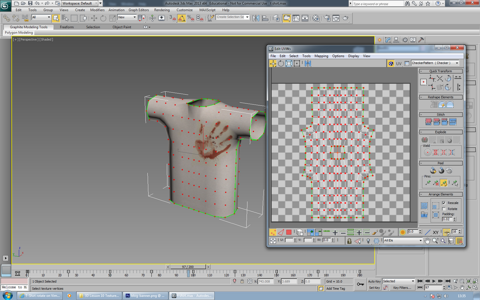 Artwork of Edmund Aubrey: 3d Lesson 10 - Texture Unwrapping