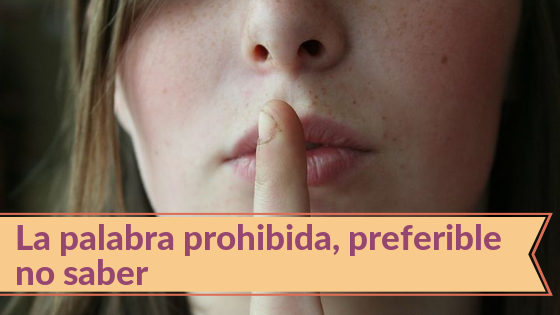 Diario de una Artesana: La palabra prohibida, preferible no saber