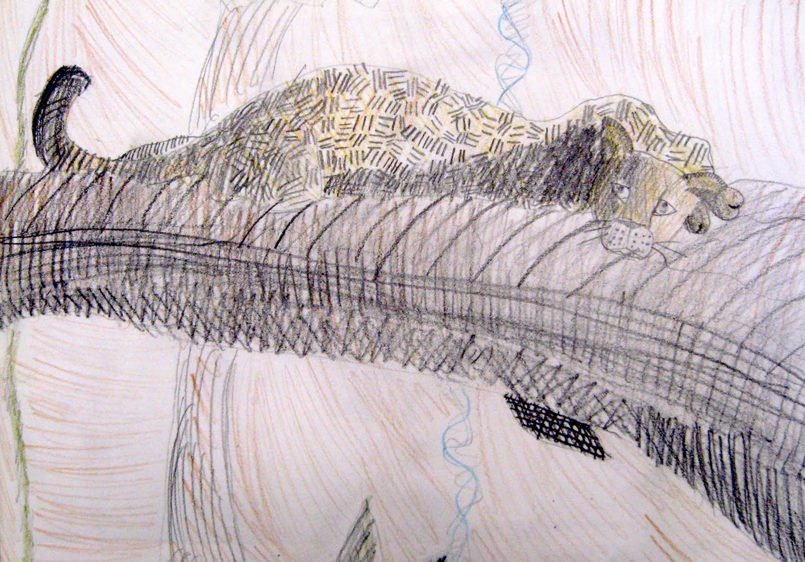 Art is Basic-- Art Teacher Blog: Cross Hatched Animals