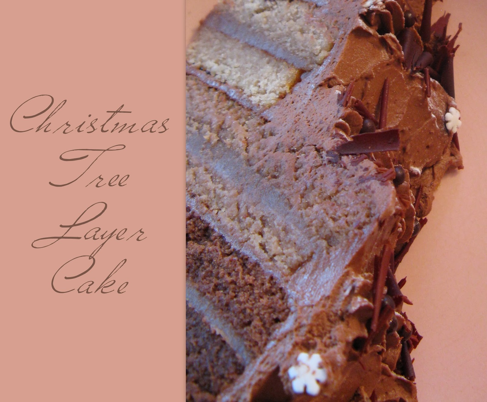 J'en reprendrai bien un bout...: Christmas Tree Layer Cake