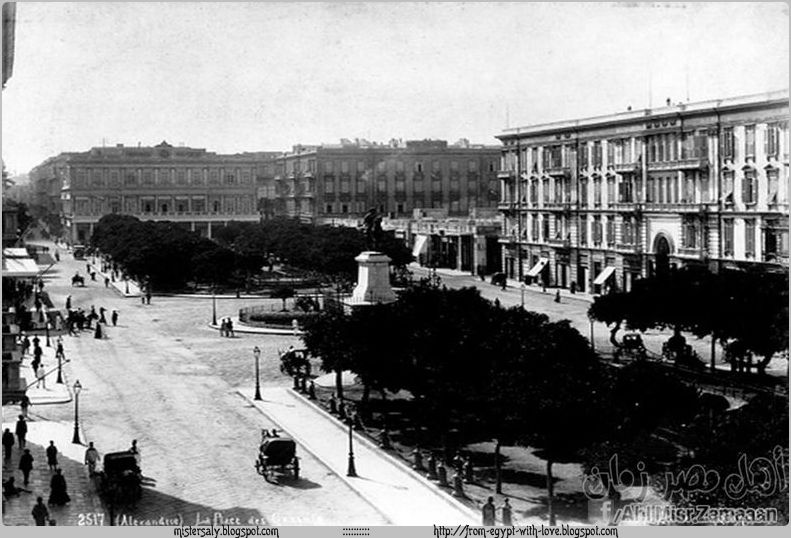 From Egypt With Love: Mansheya Square Alexandria from 1857