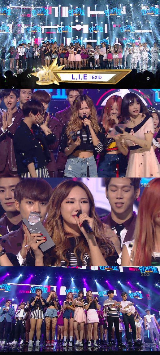 EXID wins #1 on 'Inkigayo' + EXO spins their way through their comeback ...
