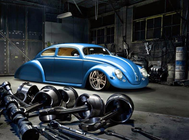 Fast is fast...: Nice custom VW bug.