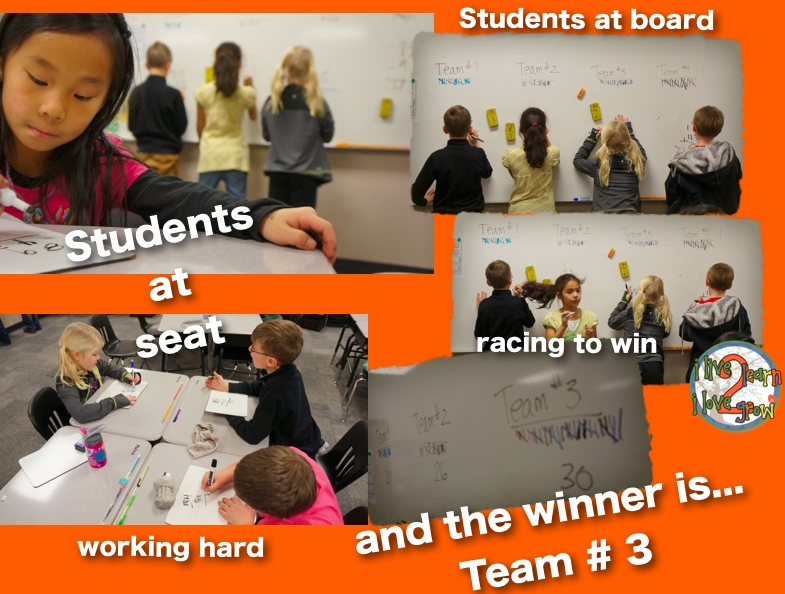 Who's Who and Who's New: Board Races for practicing Math