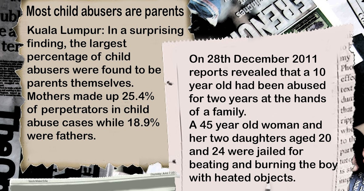 Design Journal: Articles of child abuse in Malaysia