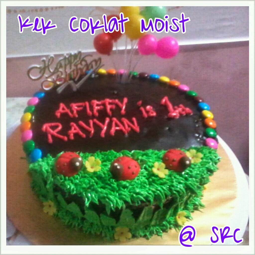 Sweet red cherry: ORDER KEK BIRTHDAY: KEK COKLAT MOIST & YAM SPONGE CAKE