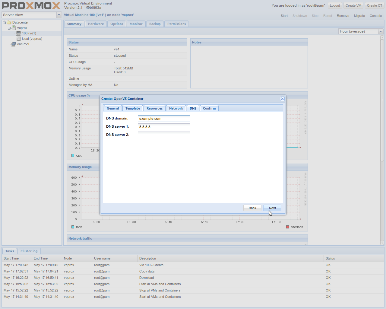 Como instalar y configurar proxmox 2.1 ~ videoJuegos y Open Source