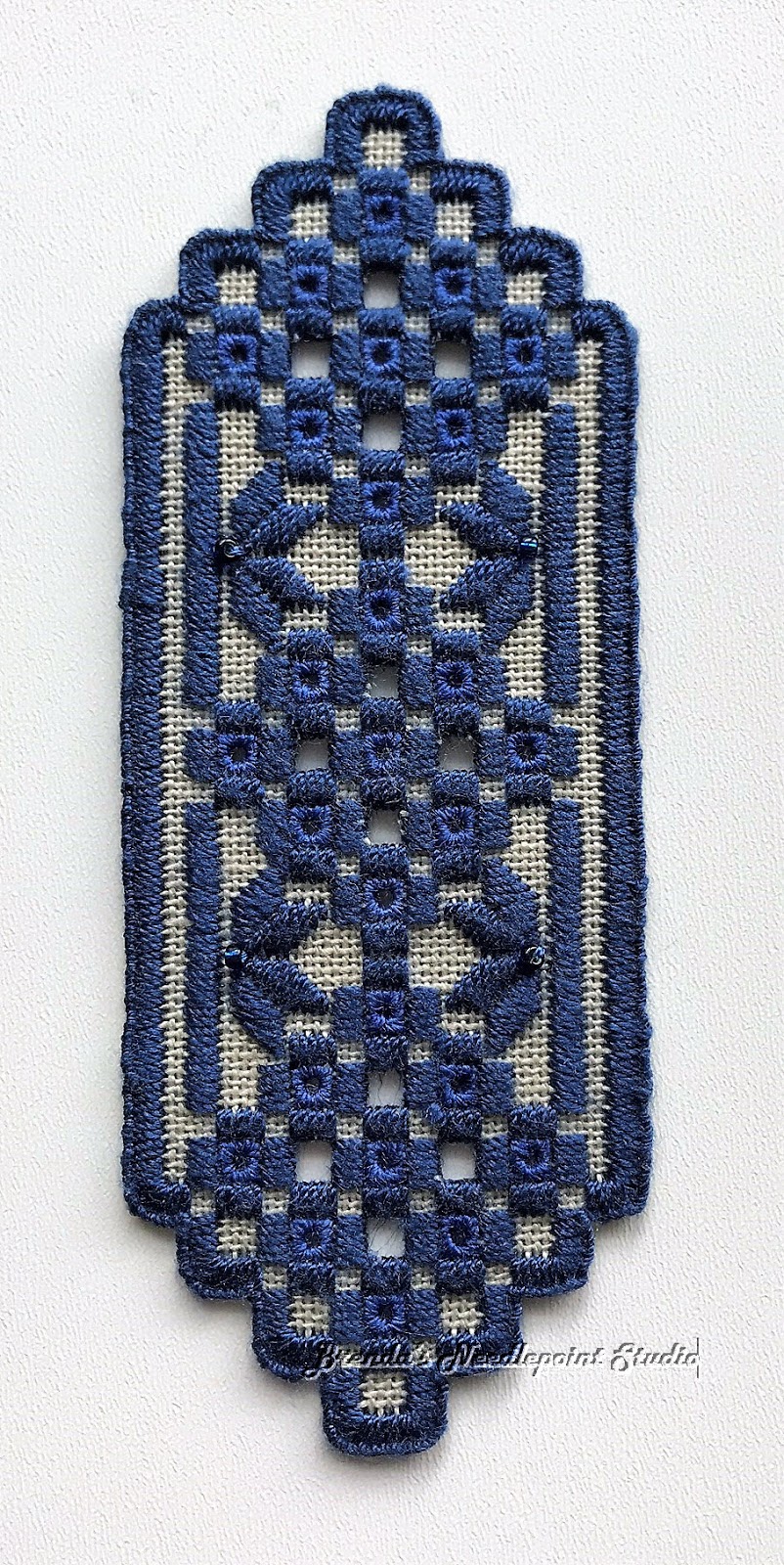 Brenda's Needlepoint Studio: Hardanger Bookmark Simple - Update 3/8/18