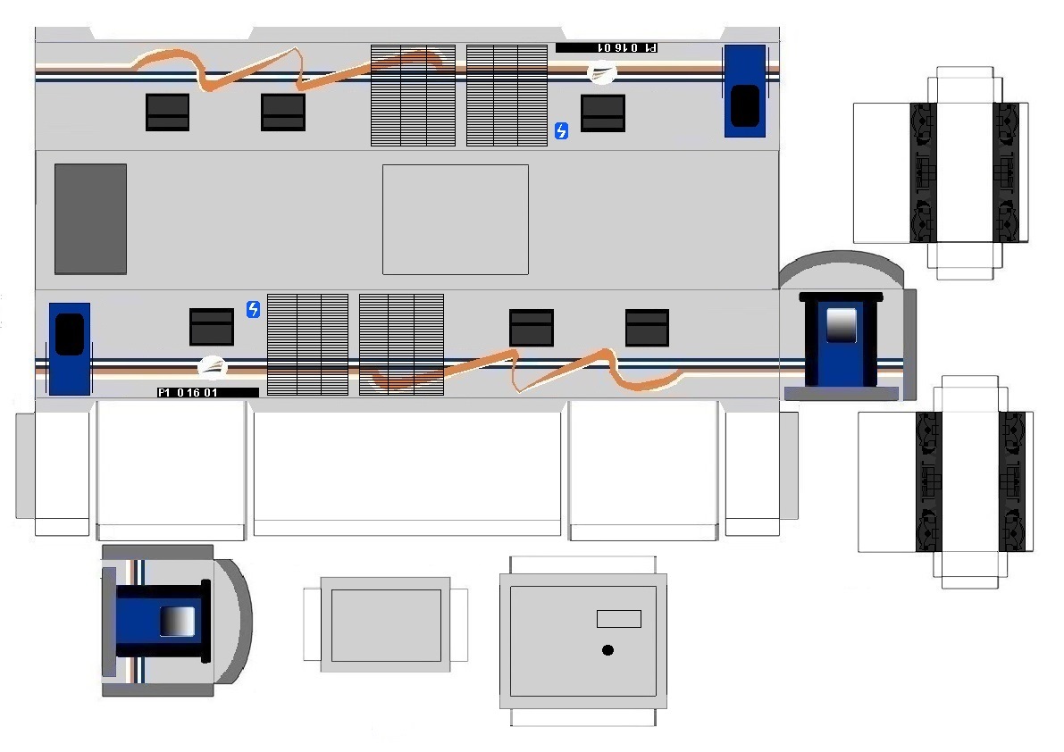 PAPERCRAFT KERETA PENUMPANG DAN BARANG INDONESIA 2016