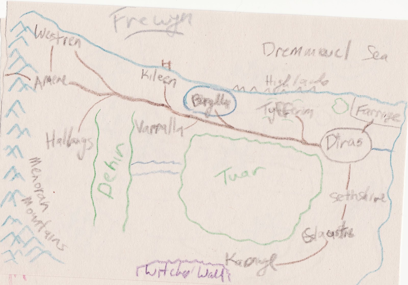 Art Showcase: The Map of Frewyn