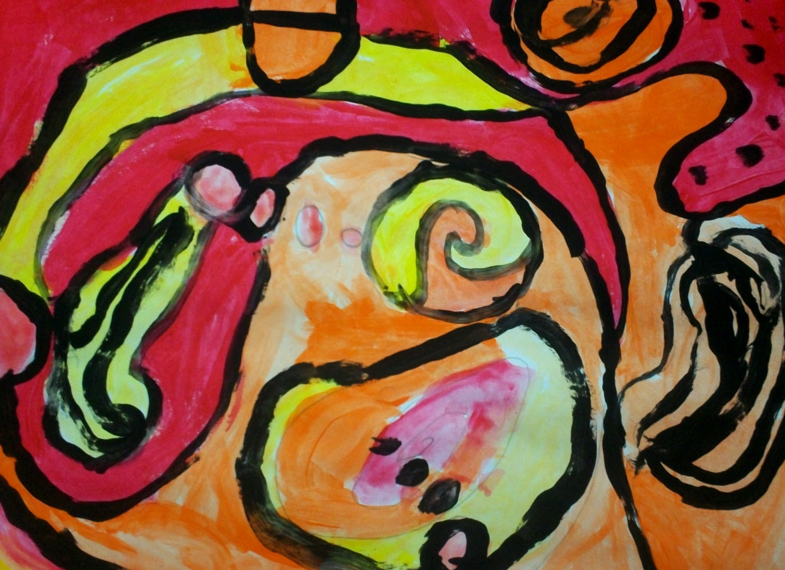Art With Mr. E: Fall"ish" Abstract Expressionism: 2nd Grade