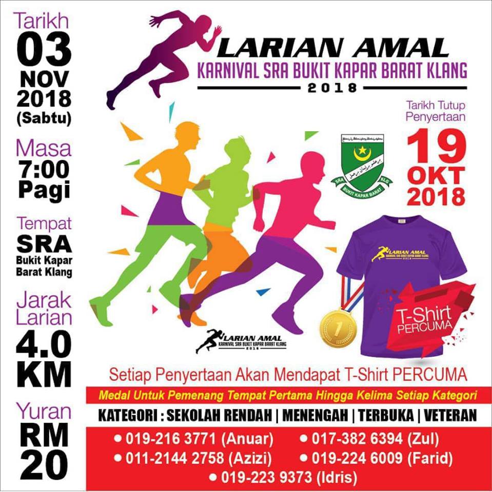 RUNNERIFIC: Larian Amal Karnival SRA Bukit Kapar Barat
