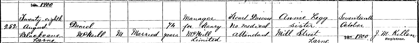 McNeill Genealogy: Daniel and Ann and Margaret and Henry