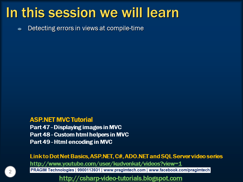 Sql server, .net and c# video tutorial: Part 50 – Detect errors in ... Sql server, .net and c# video tutorial: Part 50 – Detect errors in ...