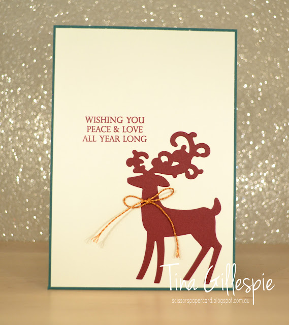 Scissors Paper Card: Copper For Christmas