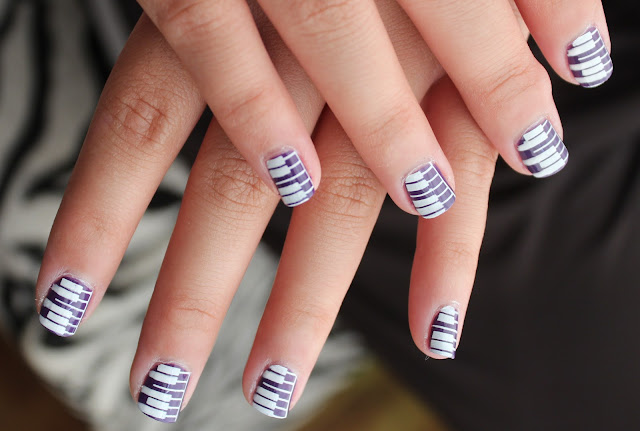 Nail Art Glamorously Done: Piano Keys Nail Art