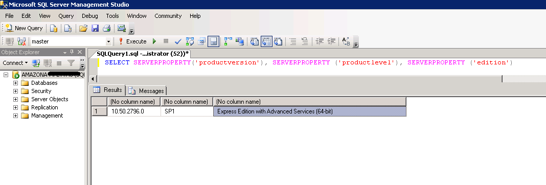Application Development: How to determine MSSQL version and edition?