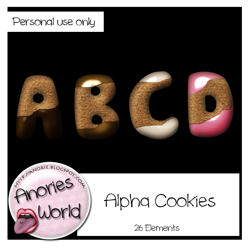 Designz by Anorie: Flags - Cookies - Alpha - Freebie